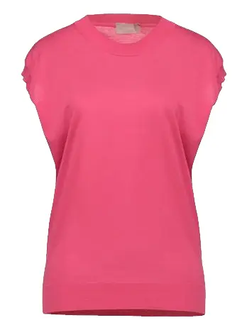 DRUMOHR Knitted Lightweight Cotton Sweater - Magenta
