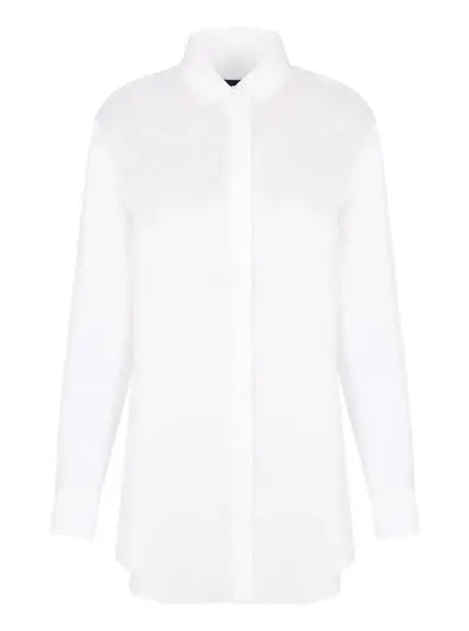Giorgio Armani Silk Twill Shirt - White