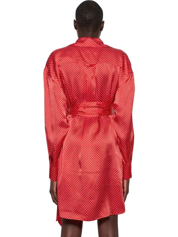 Alexandre Vauthier Mini Shirt Dress - Daring Red