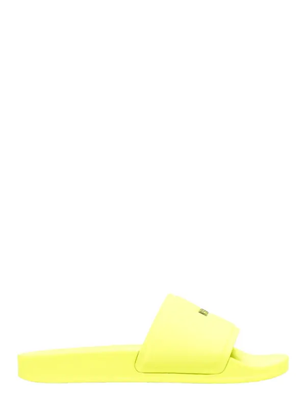 MSGM Logo-print Slides - Yellow