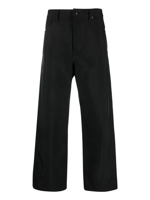 Eckhaus Latta Husk Cropped Trousers - Black