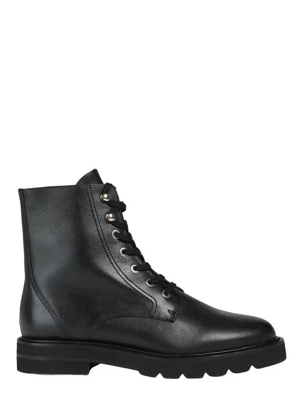 STUART WEITZMAN Mila Leather Combat Boots - Black