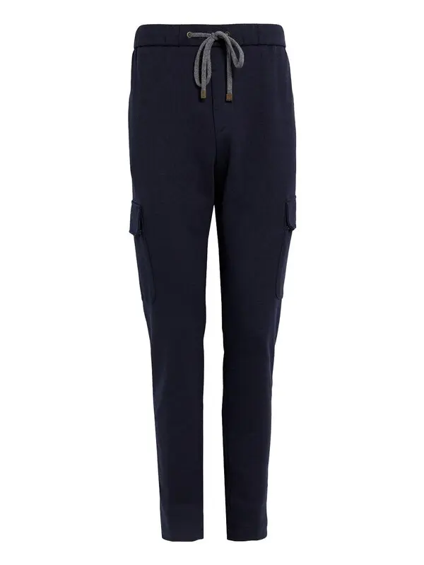 Peserico Jersey Sweatpants - Navy