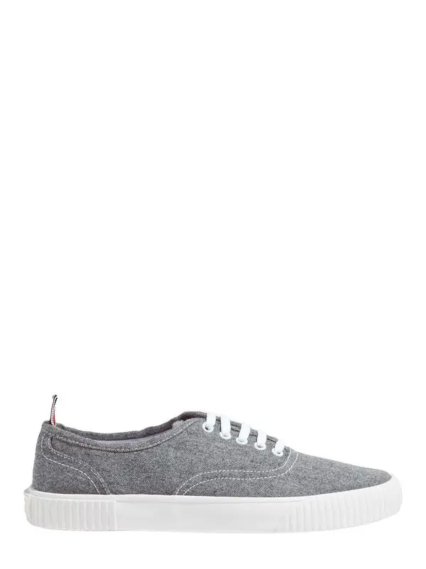 Thom Browne Heritage Boiled Wool Sneakers - Gray