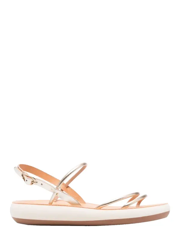 ANCIENT GREEK SANDALS Polis Metallic-strap Sandals - Gold