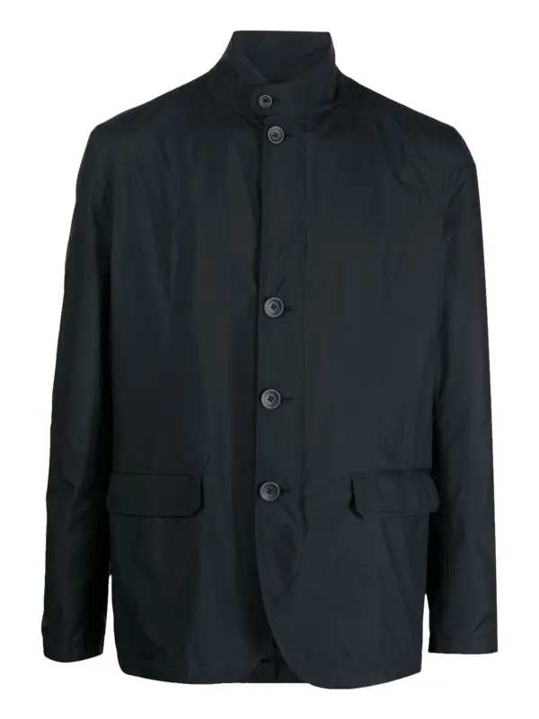 Herno Button-front Bomber Jacket - Black