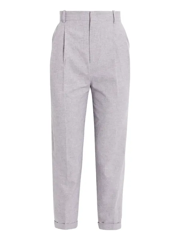 MARANT ETOILE Lowea Houndstooth Tapered Pants - Lilac
