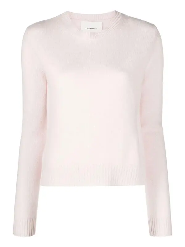 LISA YANG Crew-neck Cashmere Jumper - Pink