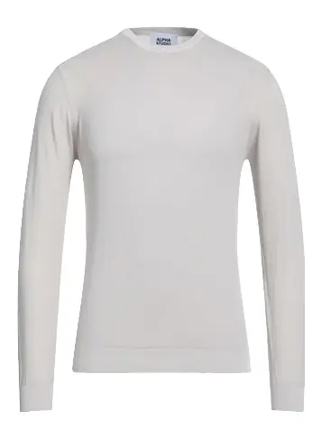 Alpha Studio Cotton Knit Sweater - Beige