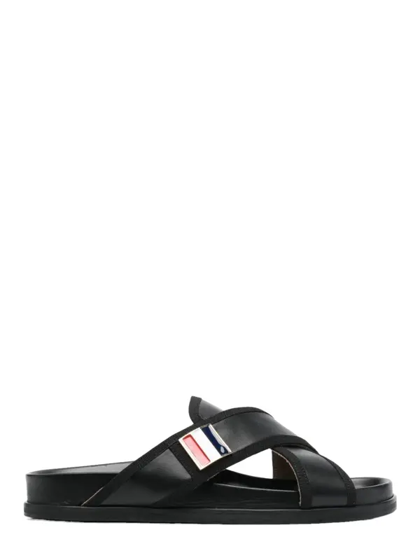 Thom Browne Cross-strap Sandals - Black