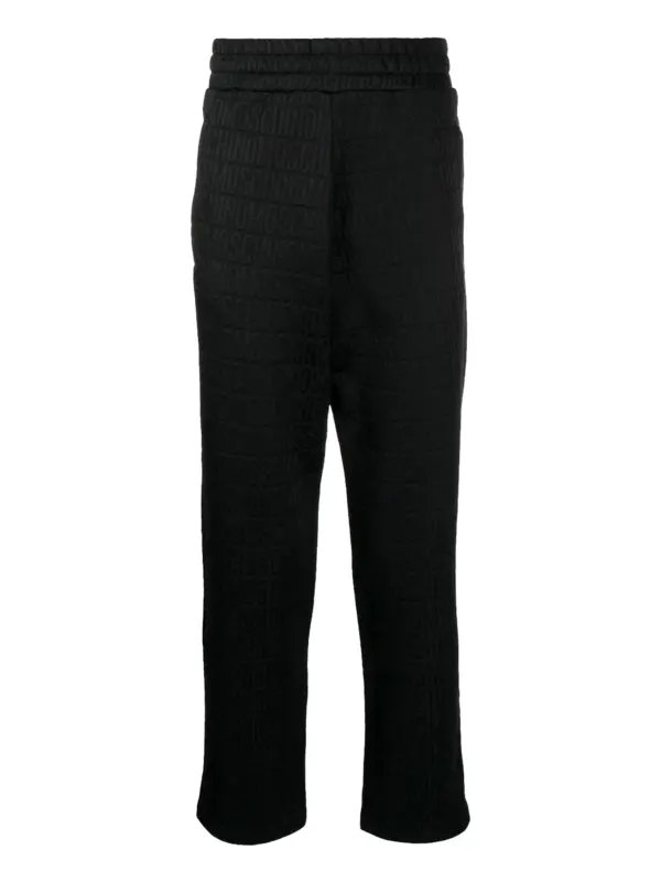 Moschino Logo-print Trousers - Black