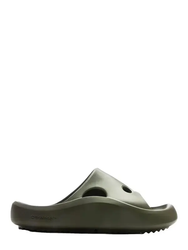 Off-White Meteor Padded Slides - Green