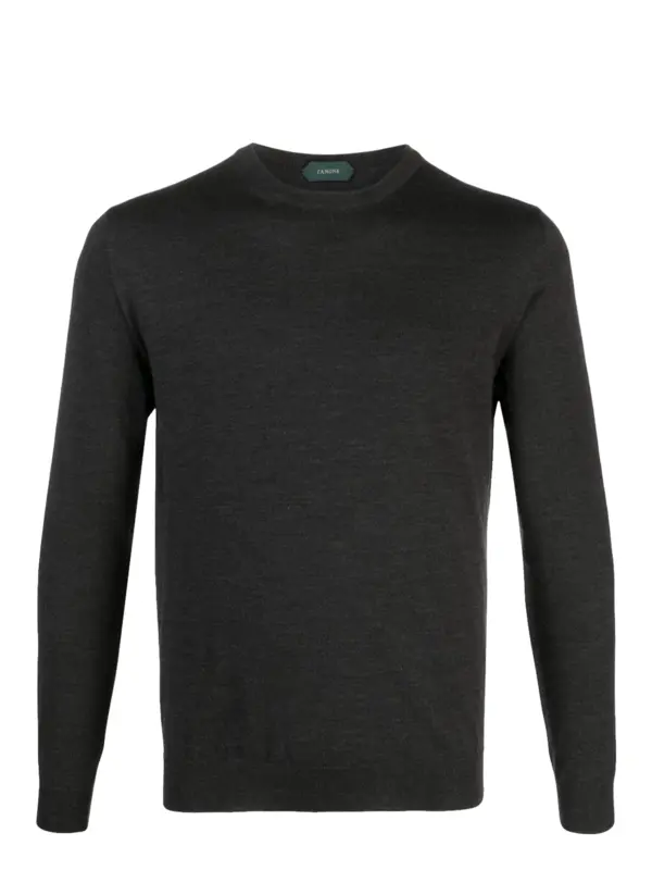 ZANONE Fine-knit Crew-neck Jumper - Grey
