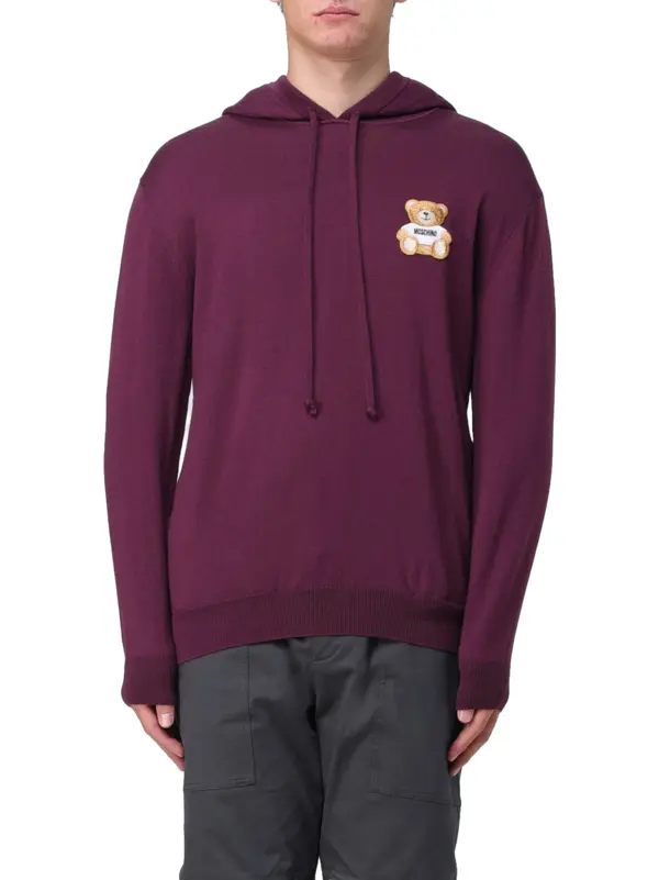 Moschino Merino Wool Sweatshirt - Burgundy