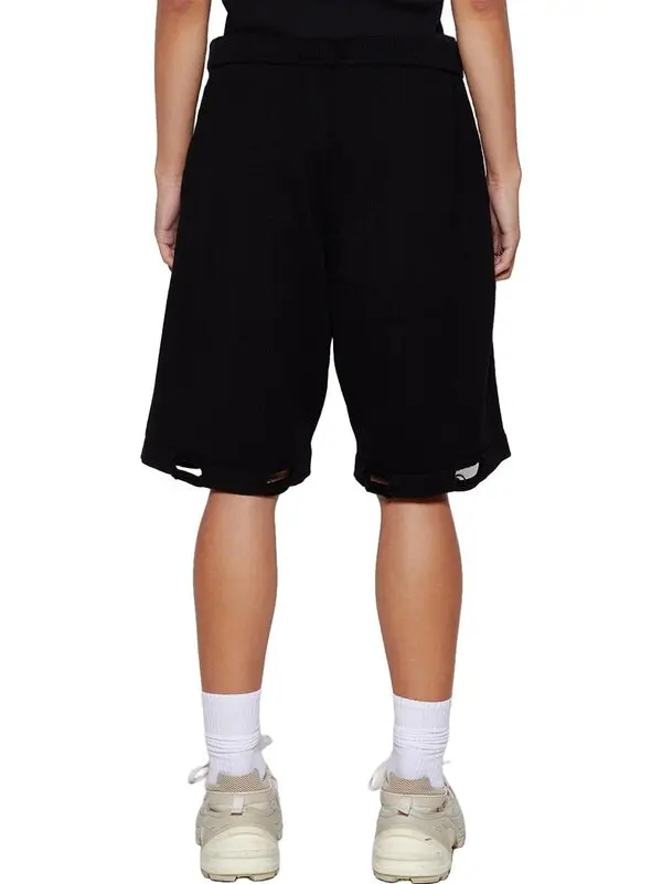 Givenchy 4g Stars Knit Bermuda Shorts - Black And White