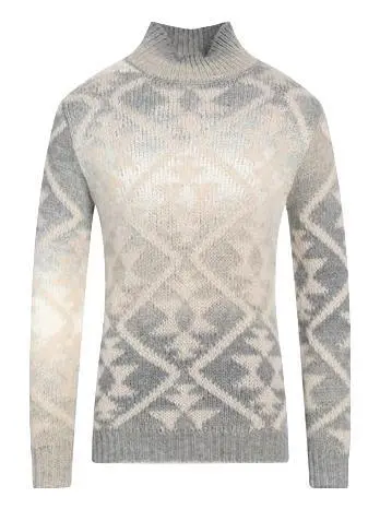 DONDUP Long Sleeve Turtleneck Knit Top - Grey