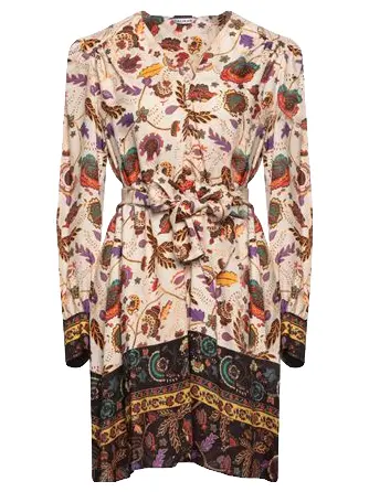 CALIBAN Mini Shirt Dress - White
