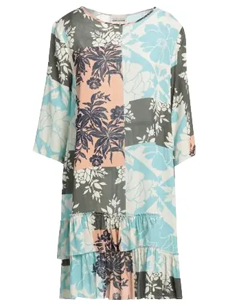 SEMICOUTURE Mini Trapeze Dress - Blue