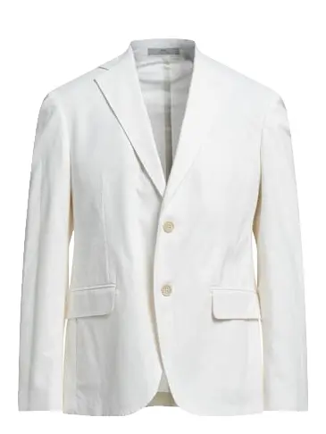 CC COLLECTION CORNELIANI Single-breasted Blazer - White