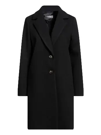 BIANCOGHIACCIO Felted Single-breasted Coat - Black