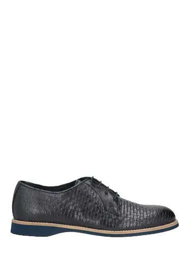 BALDININI Calfskin Lace-up Derby Shoes - Navy