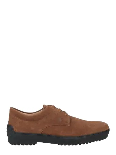TOD'S Leather Derby Shoes - Beige