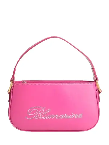 Blumarine Leather Baguette Bag - Pink