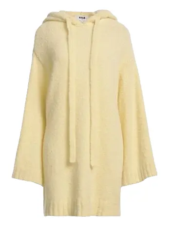 MSGM Mini Dress Virgin Wool Blend - Yellow