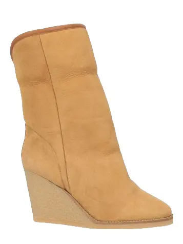Isabel Marant Ankle Boots In Lambskin - Beige