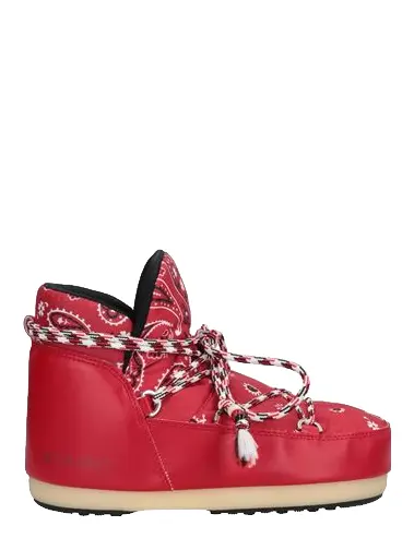 Moon Boot Ankle Boots With Paisley Print - Red