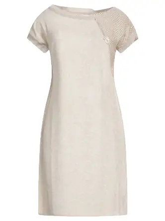 ELISA CAVALETTI BY DANIELA DALLAVALLE Elisa Cavaletti Mini Trapeze Dress - Beige