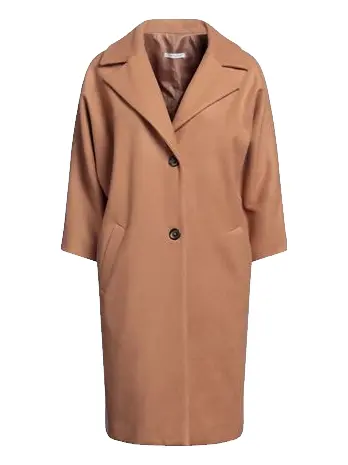 BIANCOGHIACCIO Coat In Acrylic, Polyester, And Wool - Beige