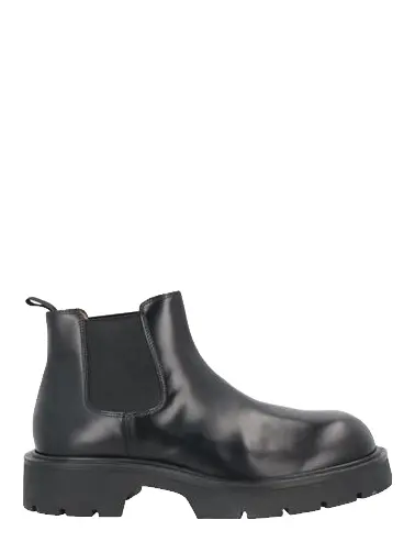 Sandro Ankle Boots In Leather - Black