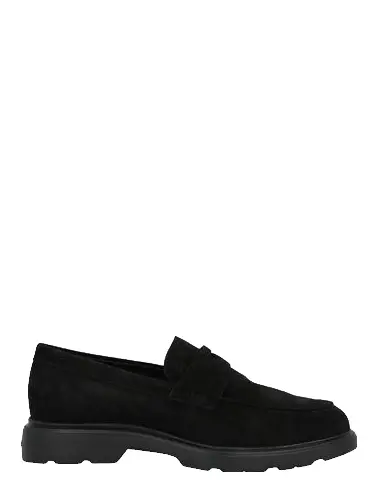 Hogan Leather Loafers - Black