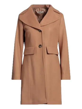BIANCOGHIACCIO Felted Single-breasted Coat - Beige