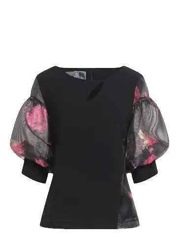 ELISA CAVALETTI BY DANIELA DALLAVALLE Elisa Cavaletti Floral Jacquard Top - Black