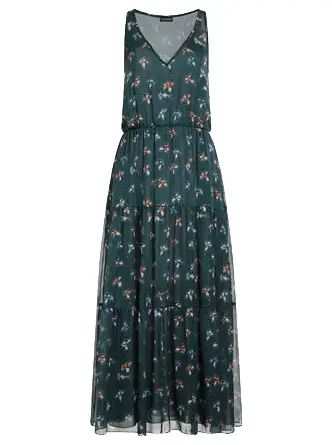 Emporio Armani Floral-print Maxi Dress - Green