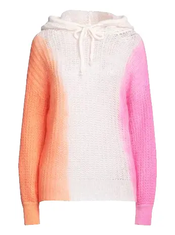 120% Lino Knitted Hoodie - White