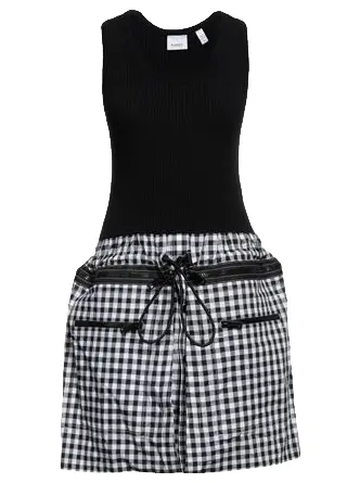 Burberry Mini Knitted Sleeveless Dress - Black