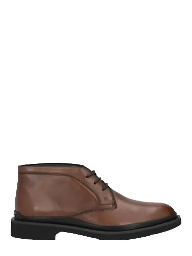 TOD'S Ankle Boots In Leather - Brown