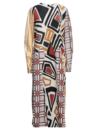 Dsquared2 Geometric Print Midi Dress - Yellow