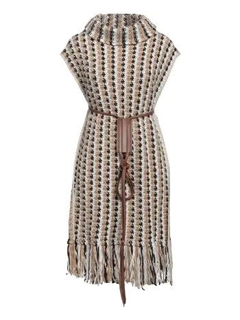 SFIZIO STUDIO Knitted Poncho - Beige