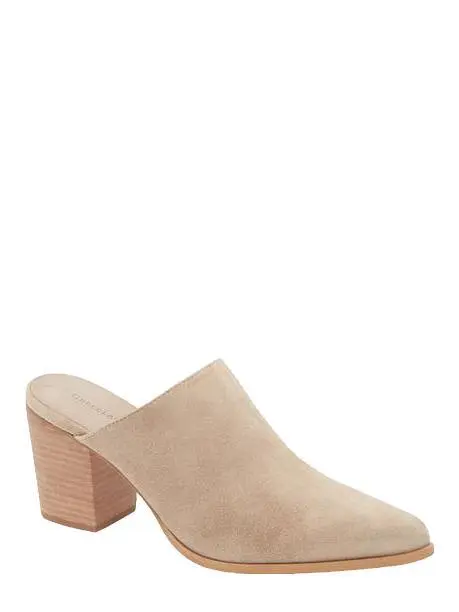CHOCOLAT BLU Emery Leather Mule - Latte Sued