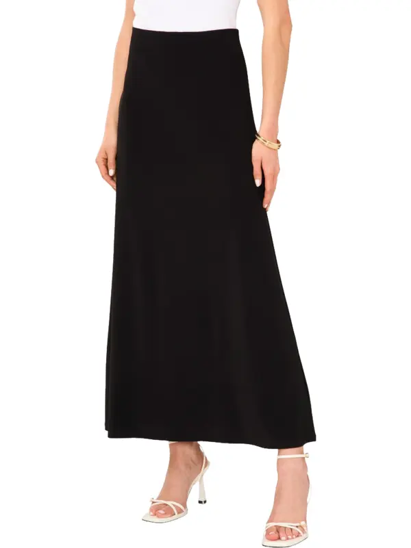 Vince Camuto A-line Maxi Skirt - Rich Black