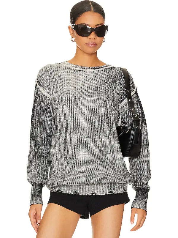 Steve Madden Nelson Sweater - Black & White