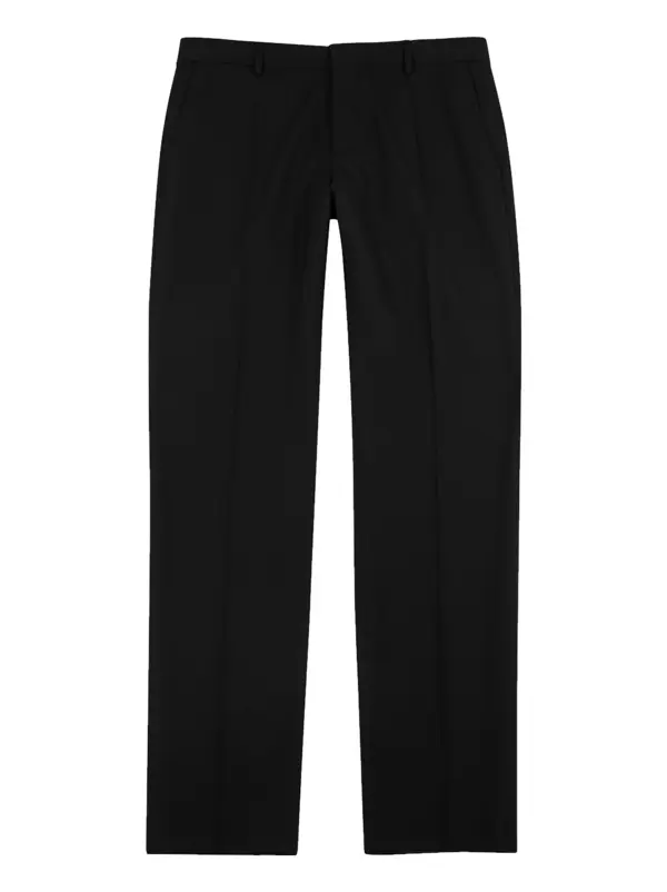 Hugo Boss Slim-leg Stretch-wool Trousers - Black