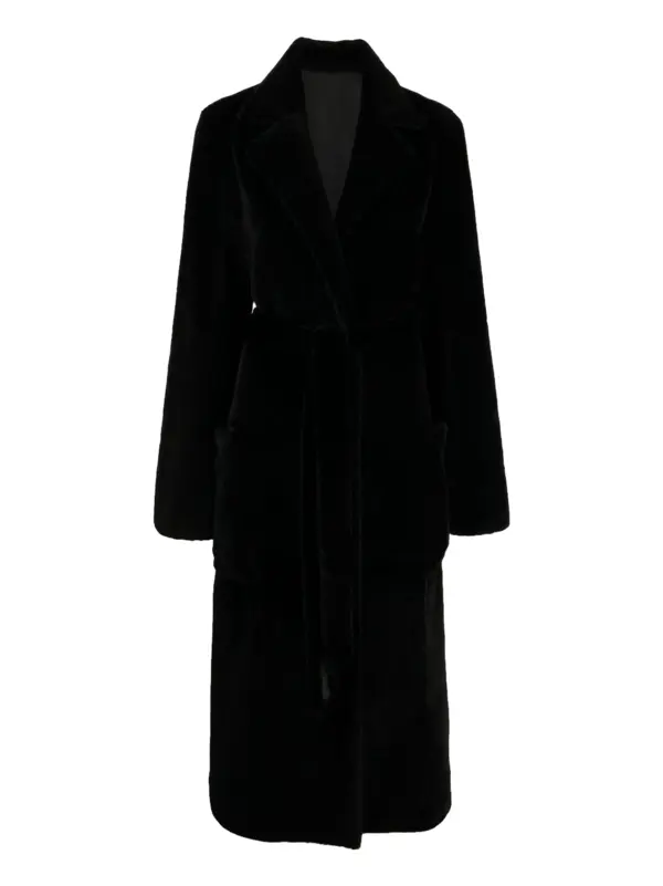 Rosetta Getty Reversible Shearling Coat - Black