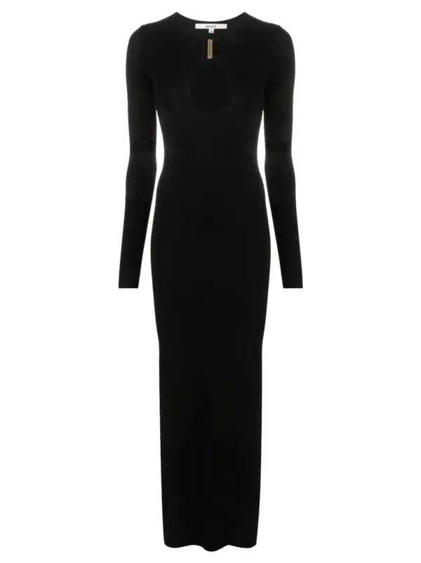 MANURI Chain-link Maxi Dress - Black
