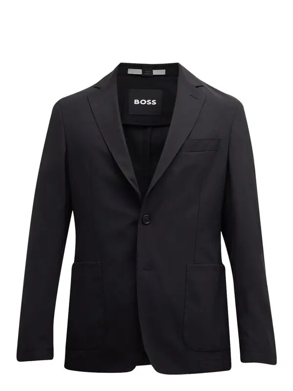 Hugo Boss Tech Wool Two-button Sport Coat - Black