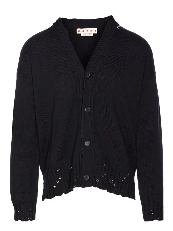 Marni Knitted Cardigan - Black